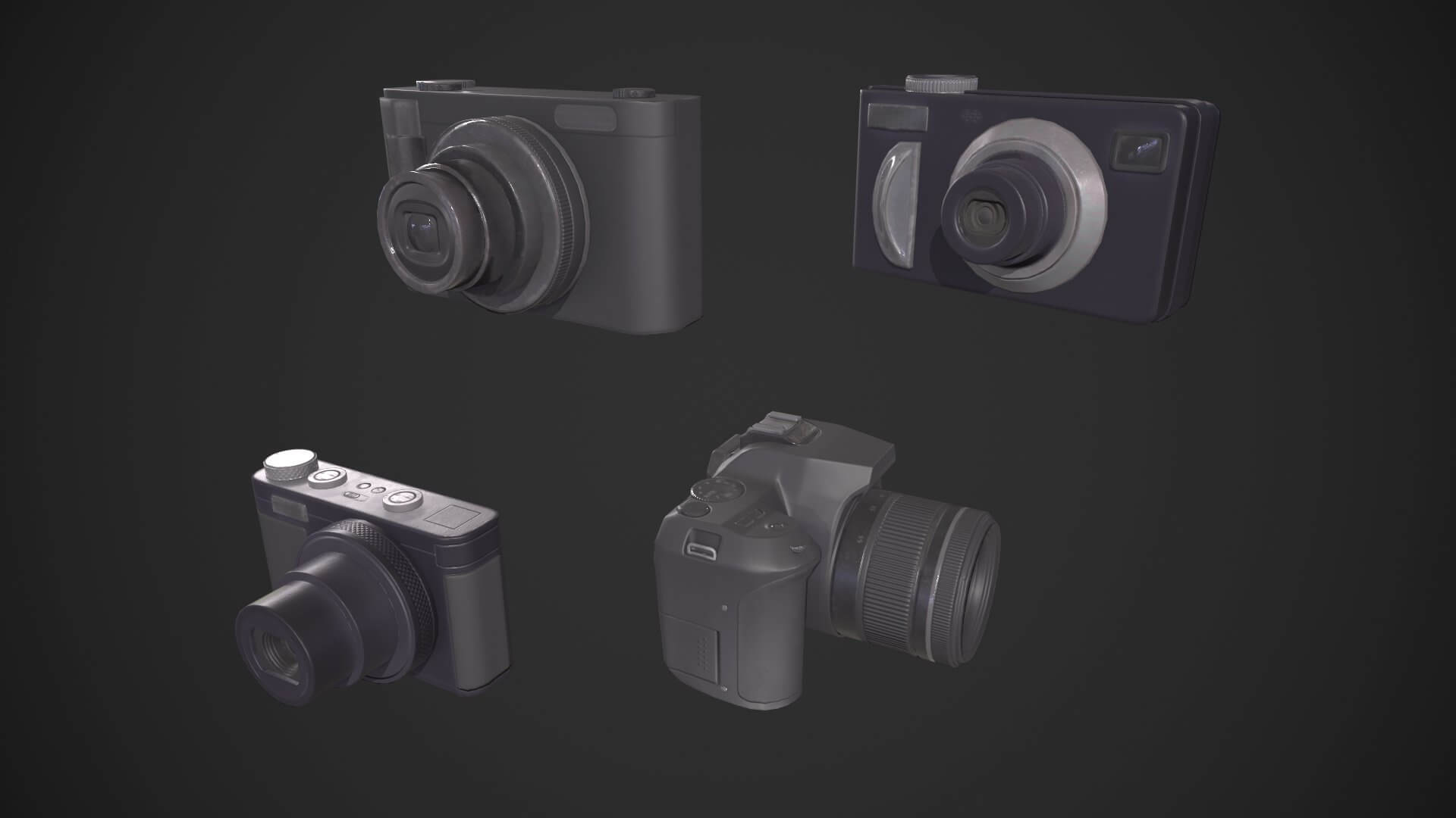 Digital Camera Set - 3D Model by yn-delmund