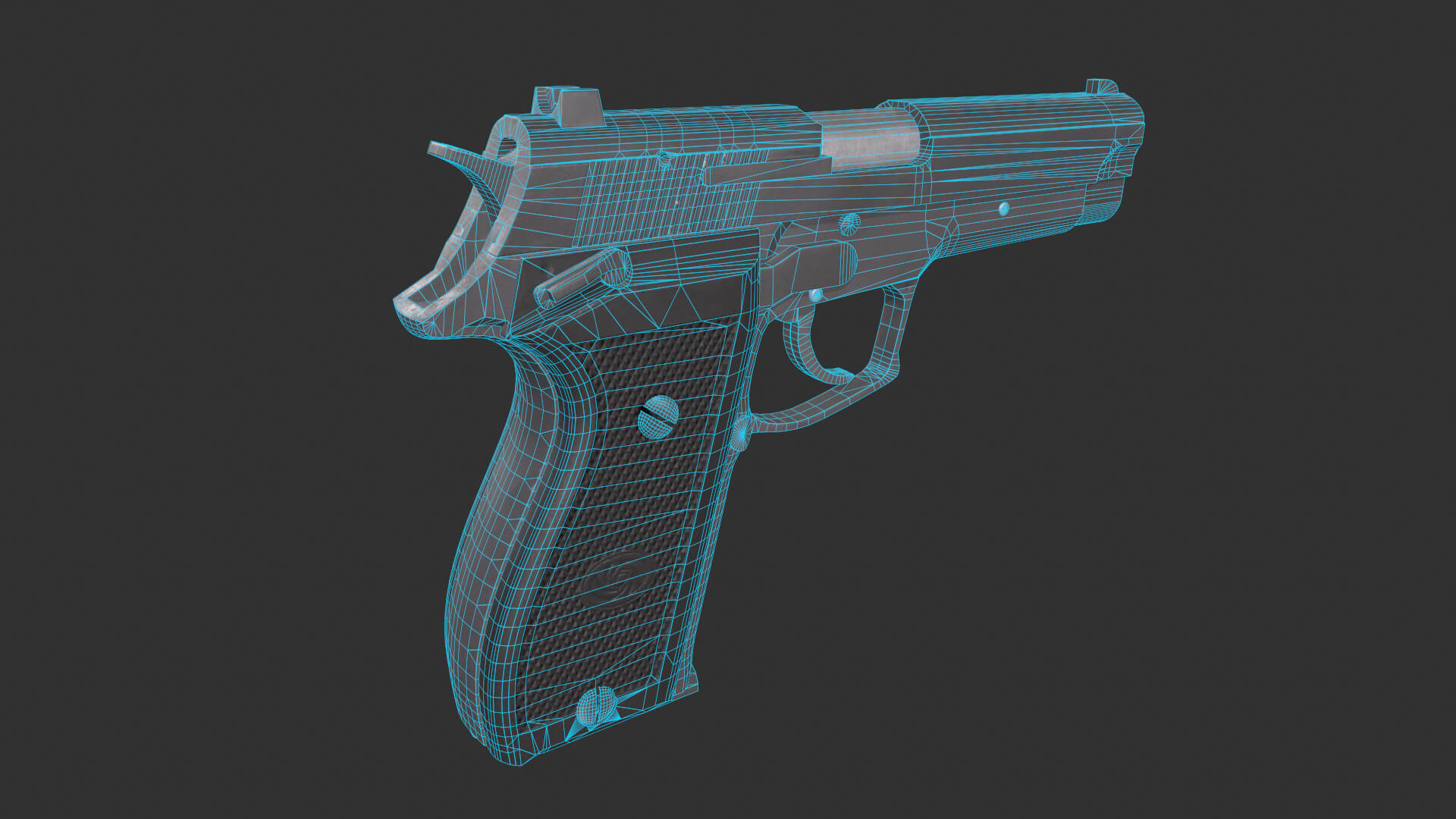 DP51 Semi-Automatic Pistol 3D Model by yn-delmund