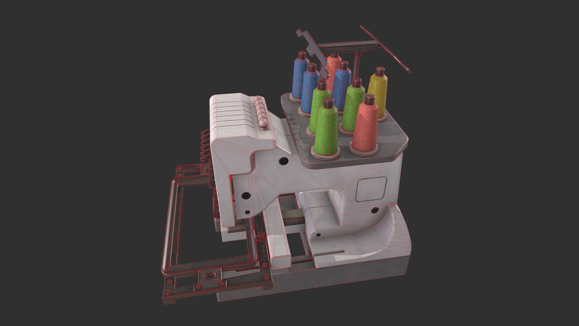 Embroidery Machine - 3D Model by yn-delmund