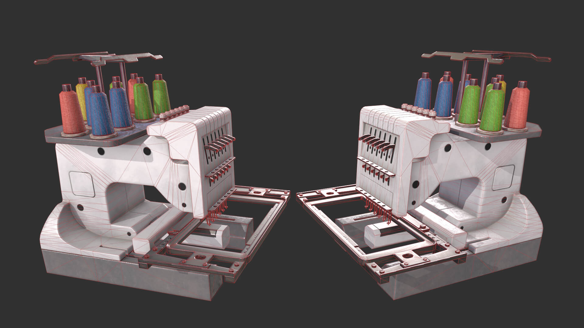 Embroidery Machine - 3D Model by yn-delmund