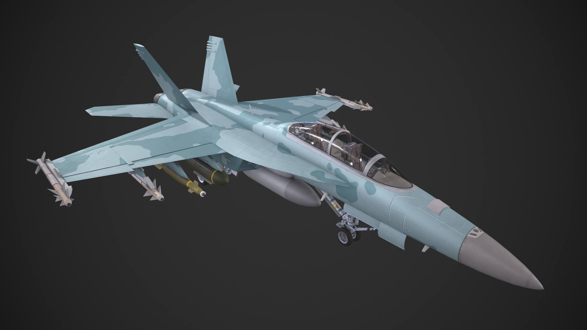 F-18 Super Hornet 3D Model by yn-delmund