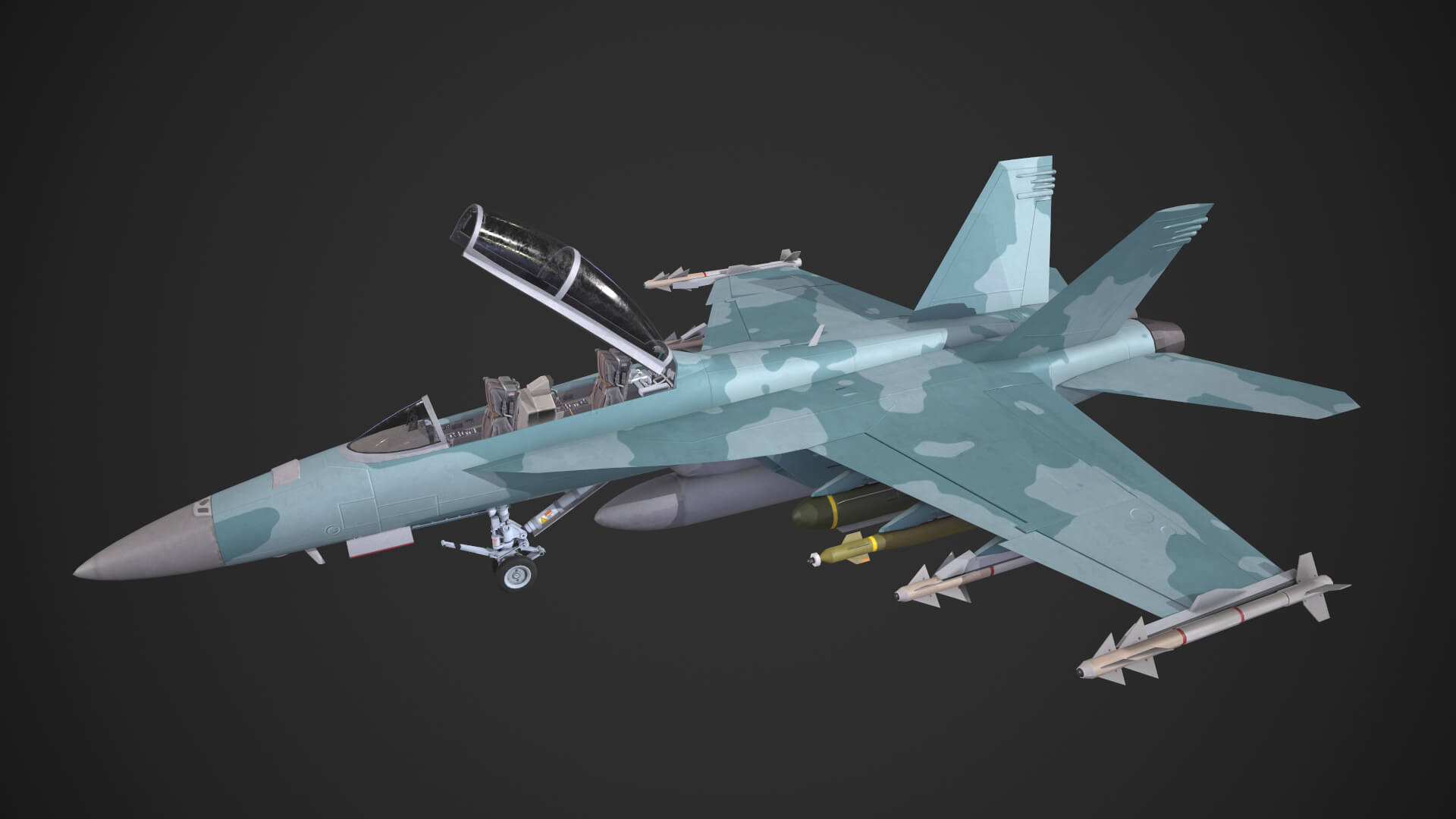 F-18 Super Hornet 3D Model by yn-delmund