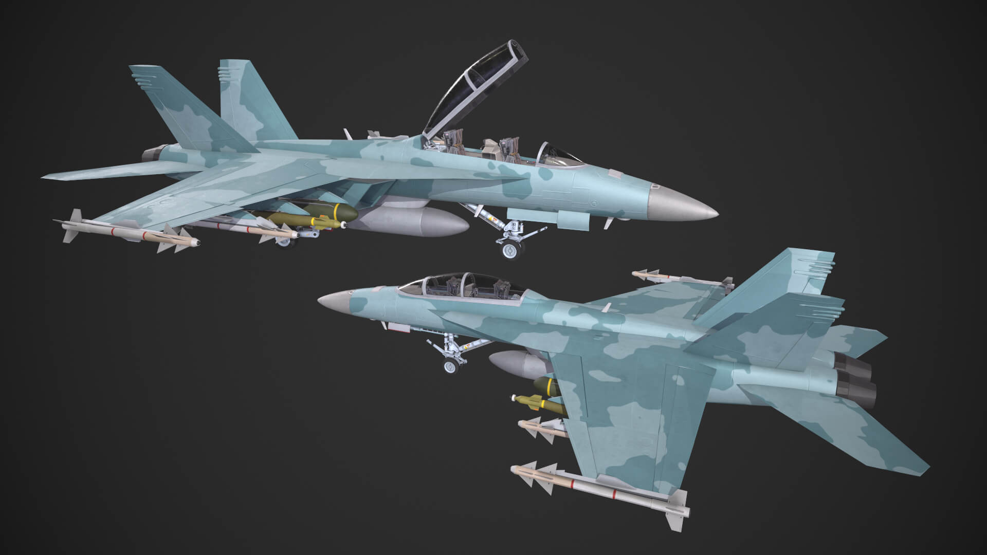 F-18 Super Hornet 3D Model by yn-delmund