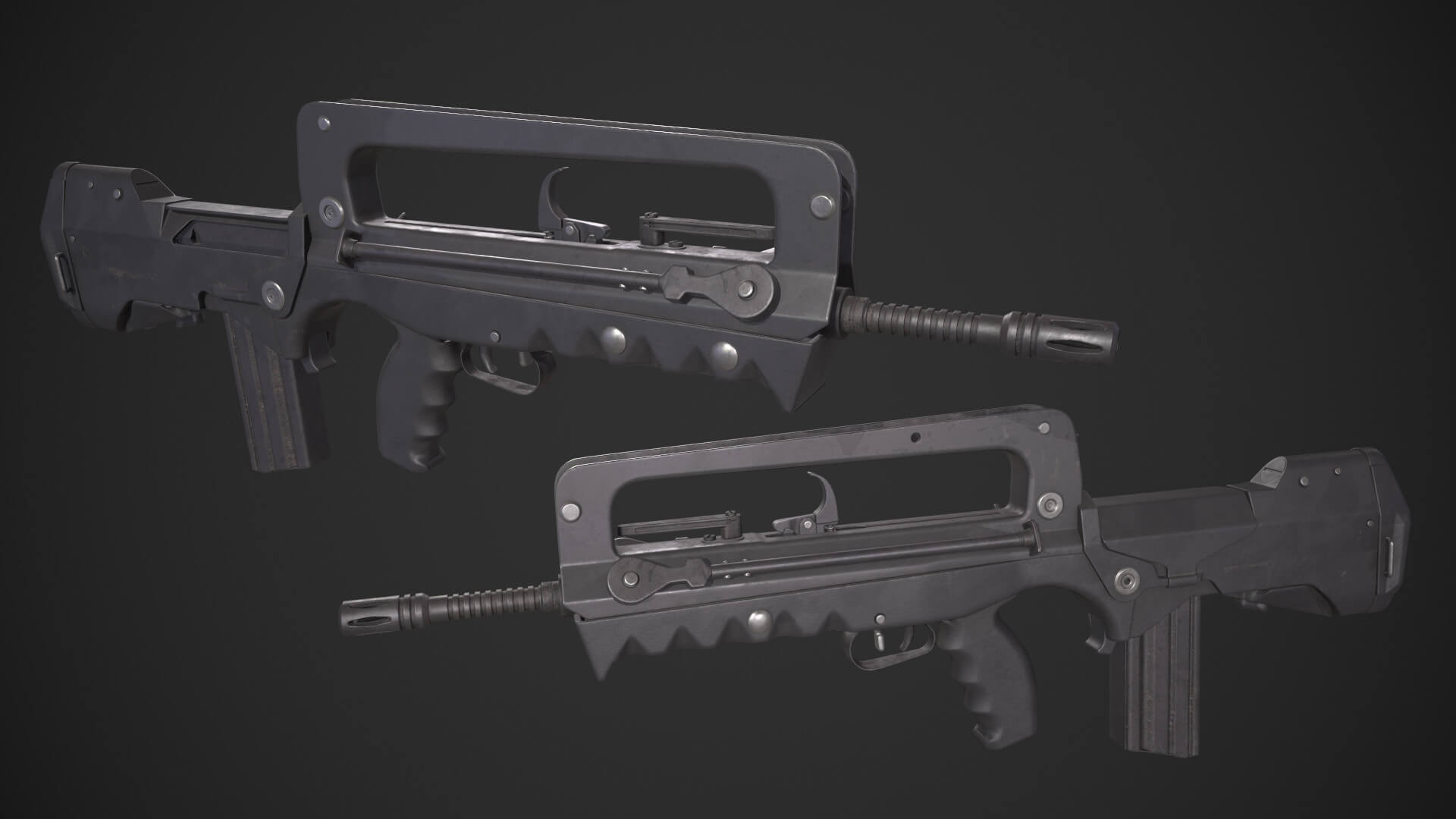 Famas F1 Rifle - 3D Model by yn-delmund