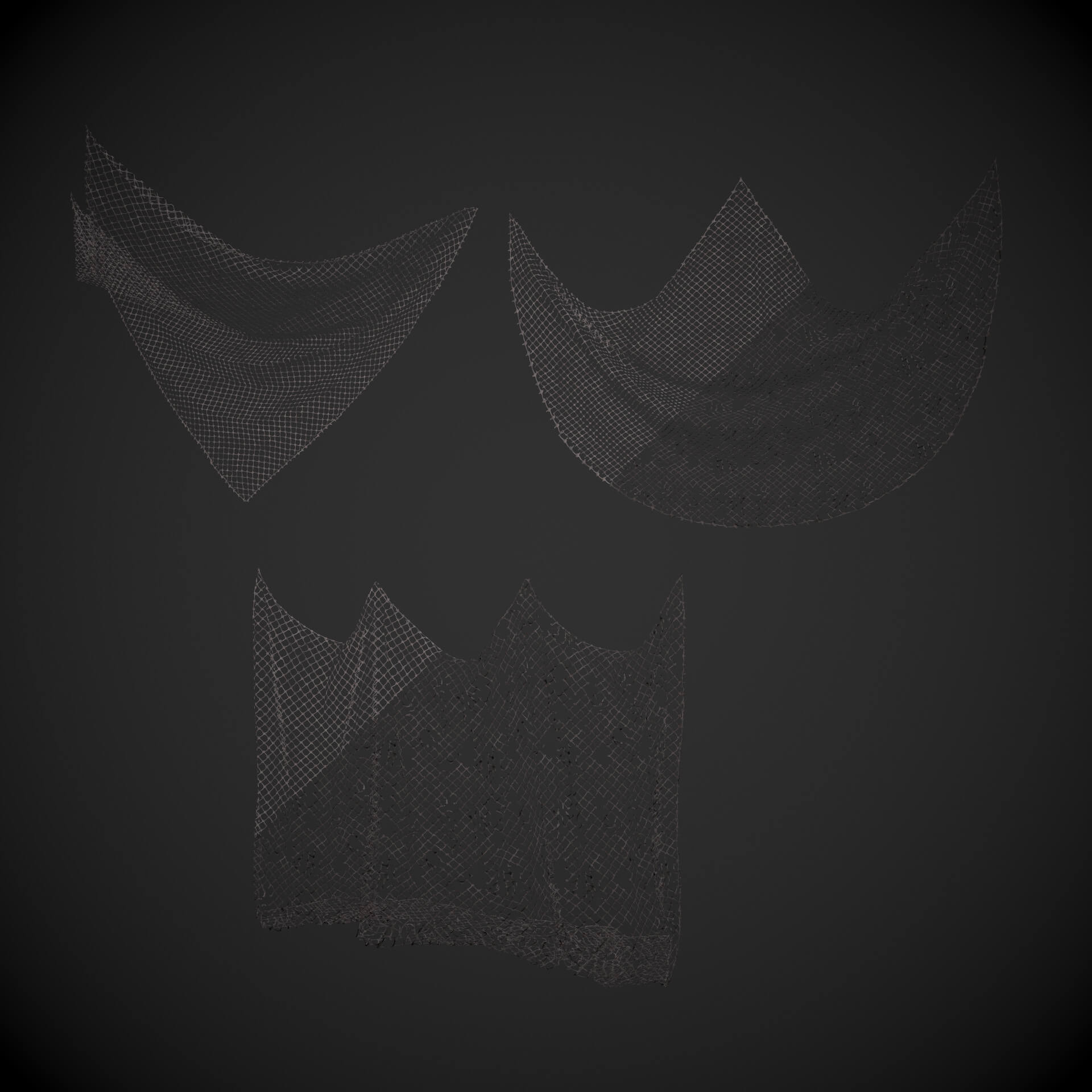 Fishing Net - Intact and Damaged 3D Model by yn-delmund