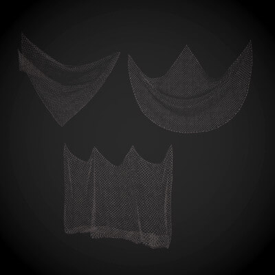 Fishing Net - Intact and Damaged 3D Model by yn-delmund