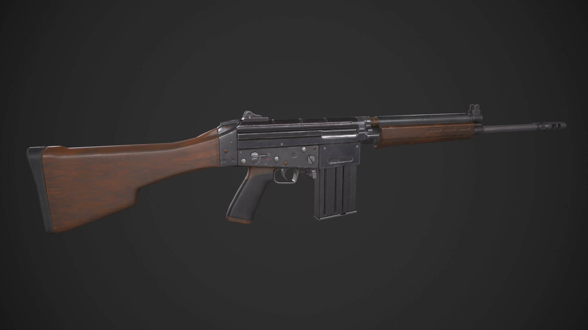 FN-Fal 3D Model by yn-delmund