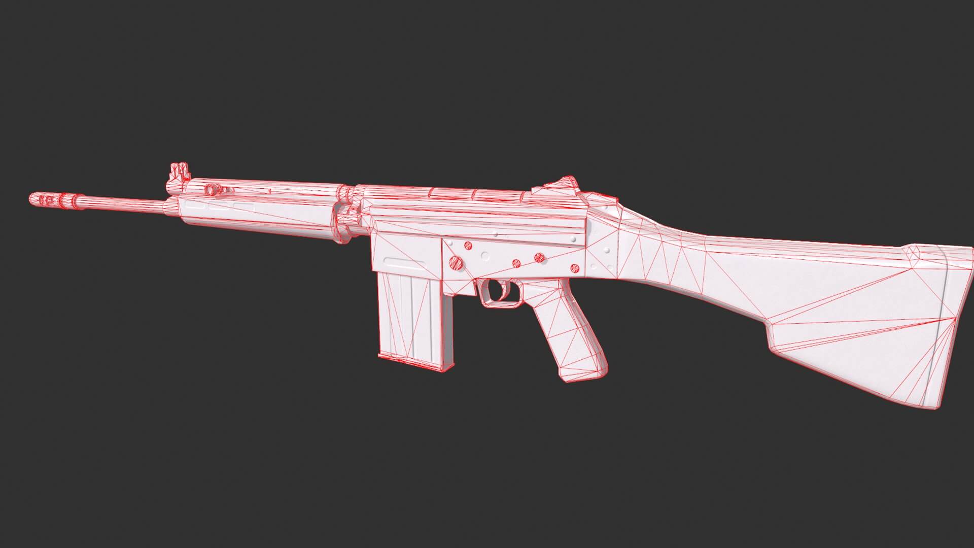 FN-Fal 3D Model by yn-delmund