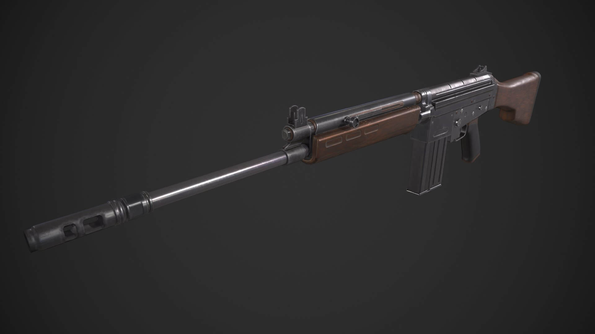 FN-Fal 3D Model by yn-delmund