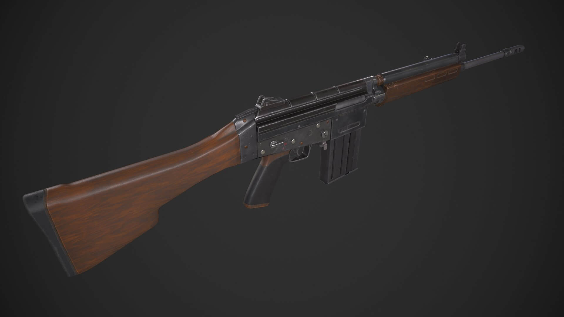 FN-Fal 3D Model by yn-delmund