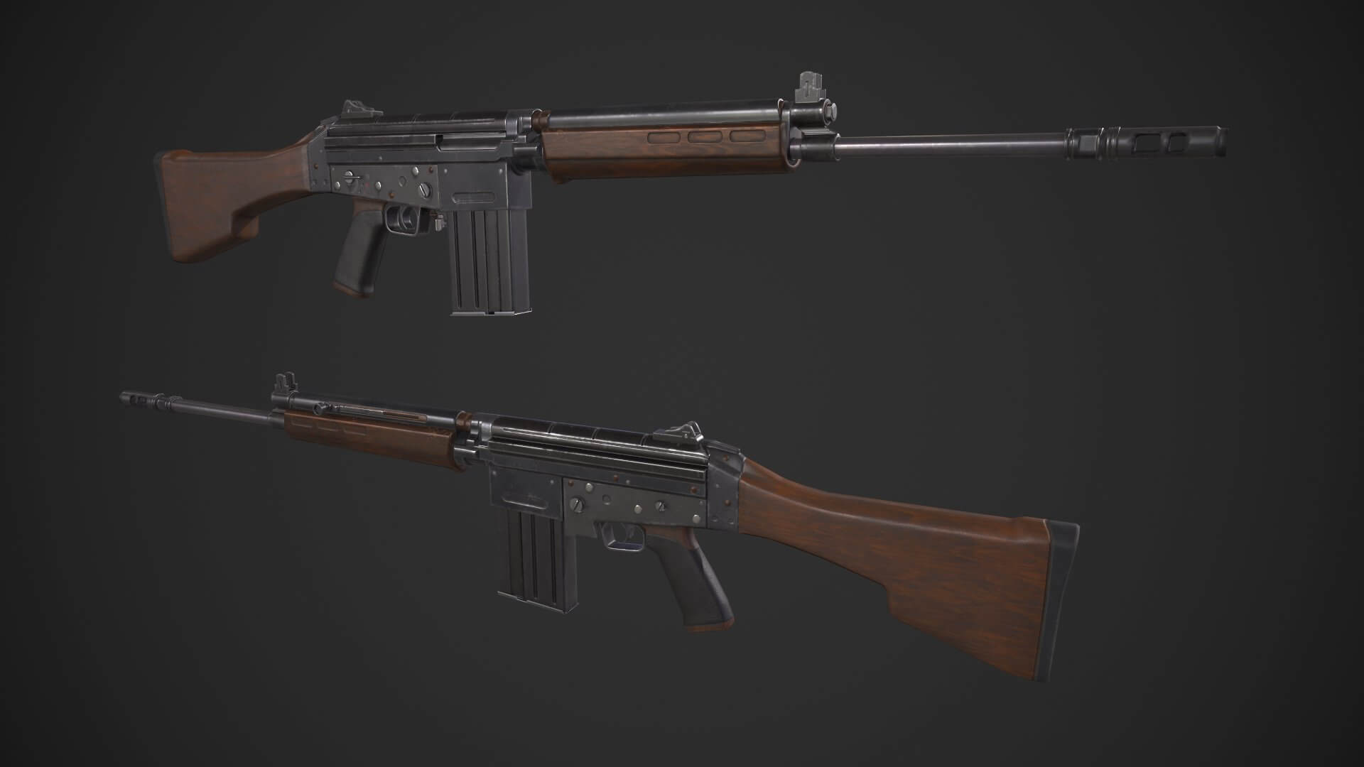 FN-Fal 3D Model by yn-delmund