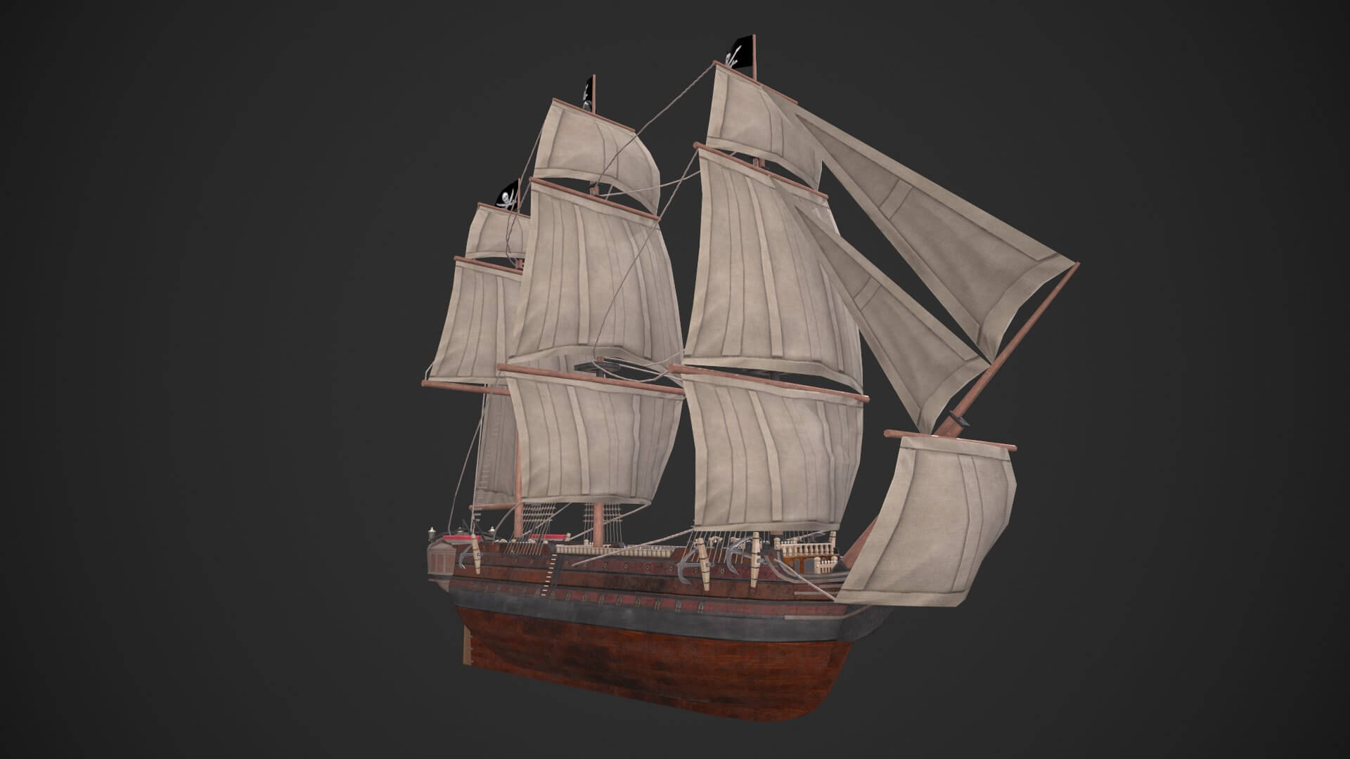 Jackdaw Ship Model