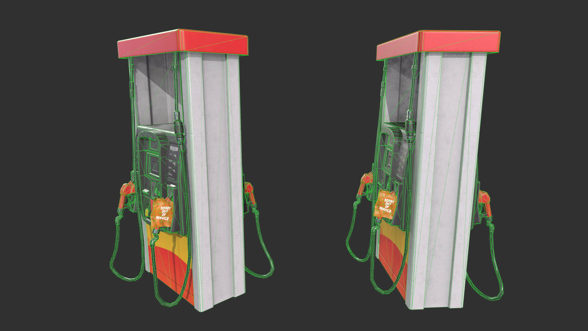 Gasoline Pump Fuel Dispenser - 3D Model by yn-delmund