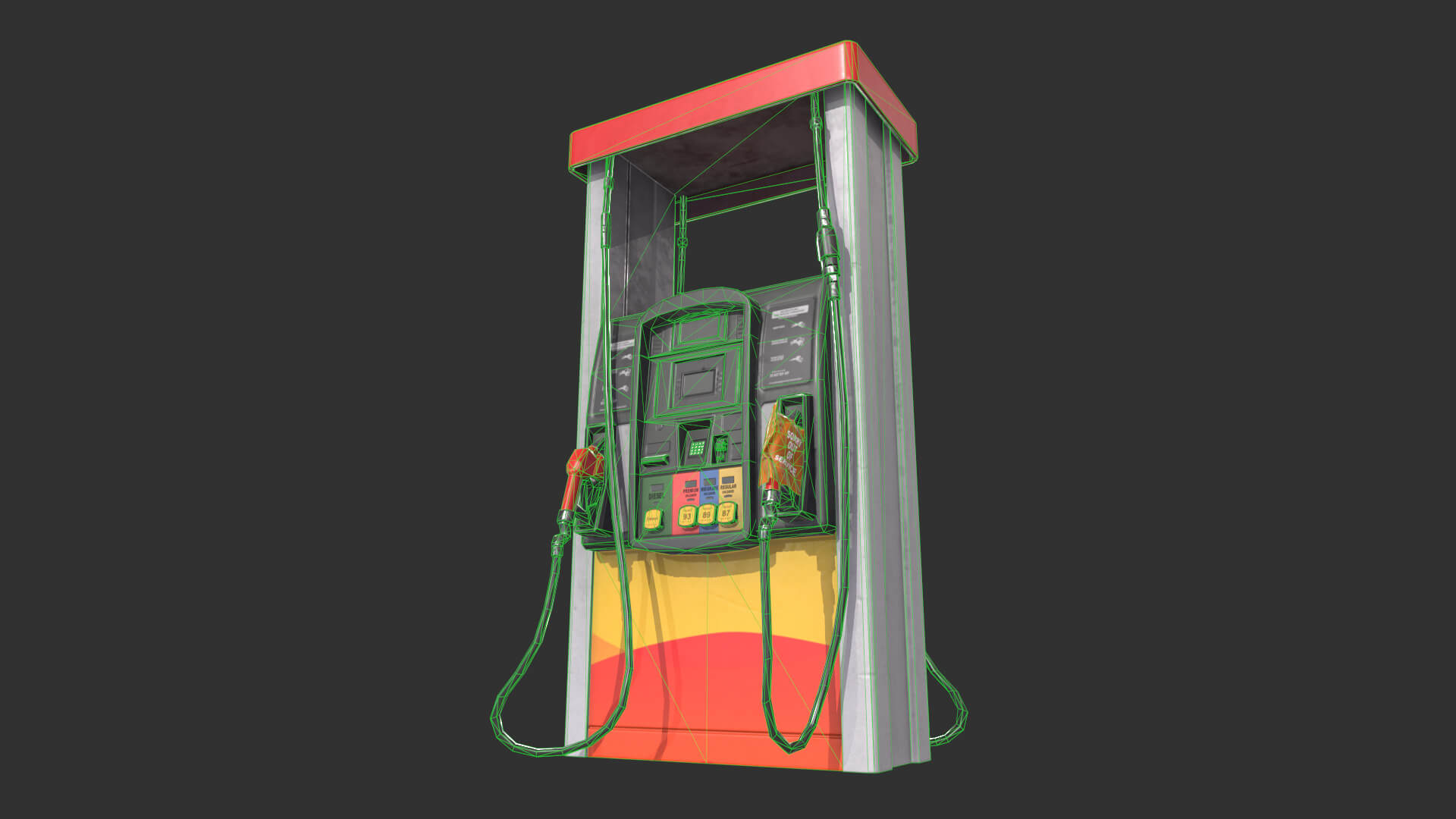 Gasoline Pump Fuel Dispenser - 3D Model by yn-delmund