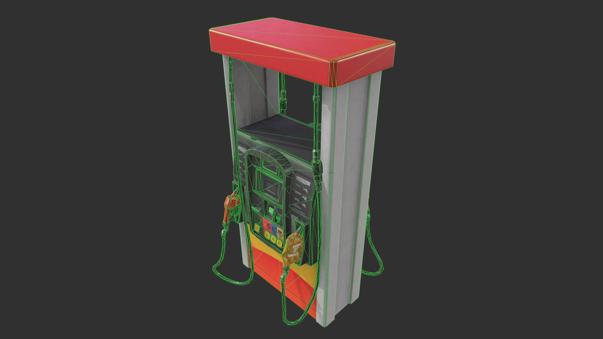 Gasoline Pump Fuel Dispenser - 3D Model by yn-delmund