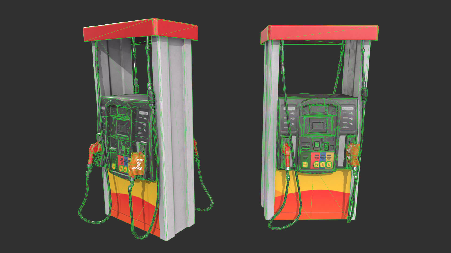 Gasoline Pump Fuel Dispenser - 3D Model by yn-delmund