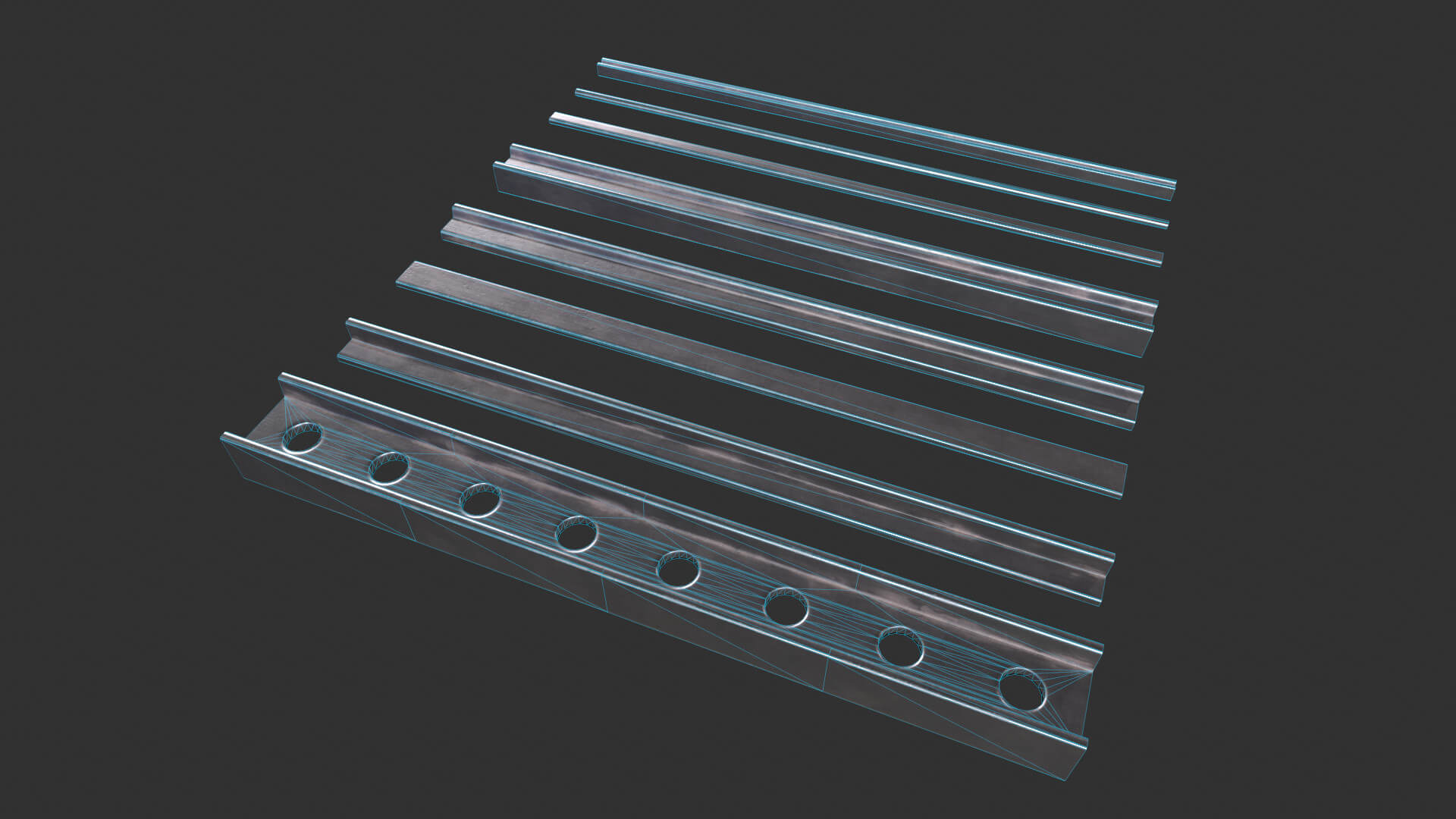 Generic Steel Beams - 3D Model by yn-delmund