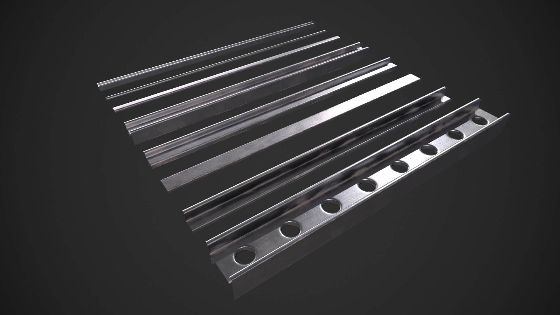 Generic Steel Beams - 3D Model by yn-delmund