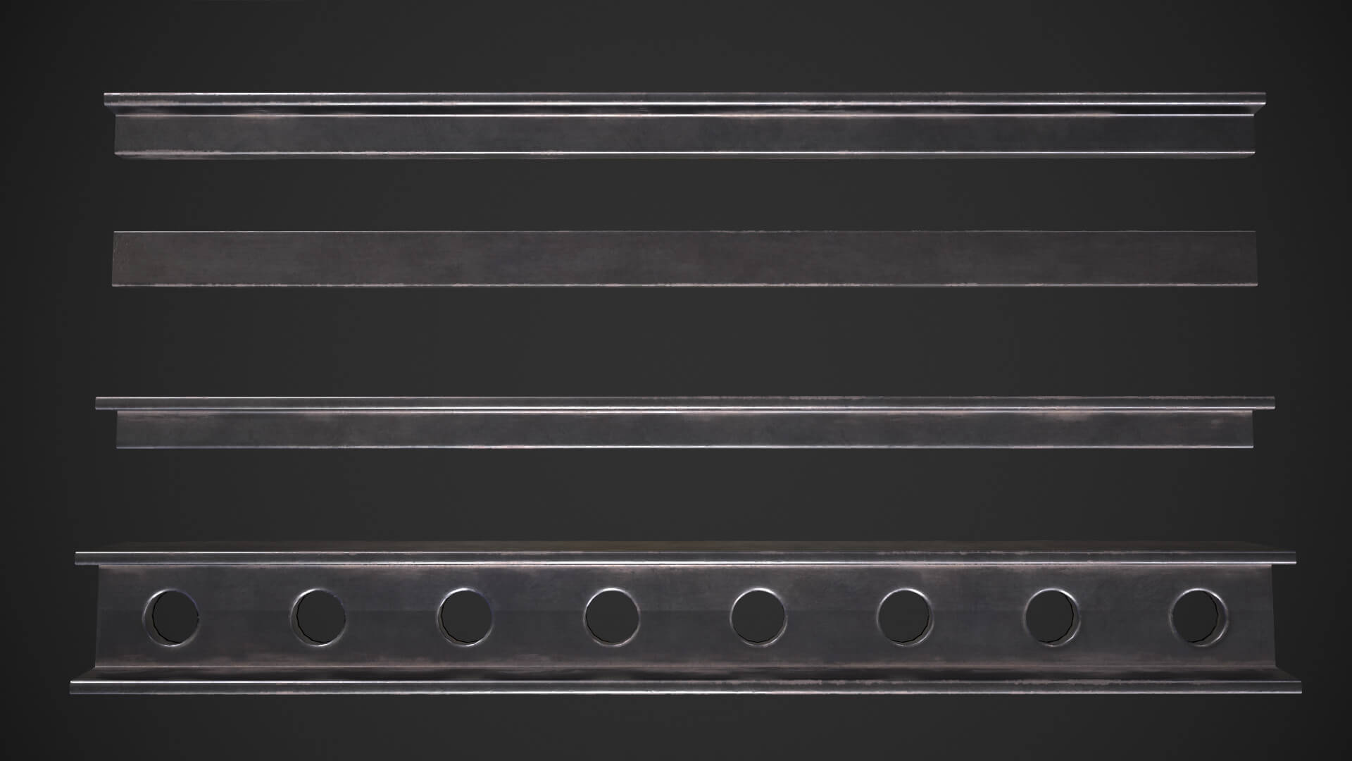 Generic Steel Beams - 3D Model by yn-delmund