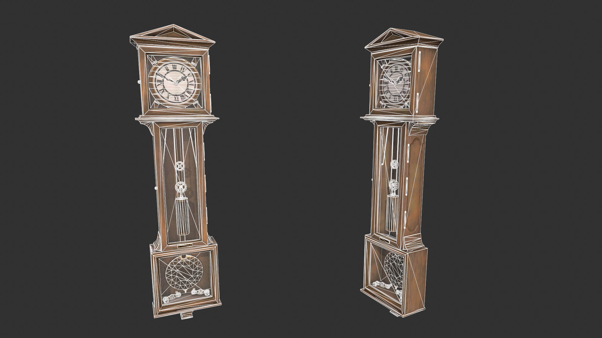 Grandfather Clock - 3D Model by yn-delmund