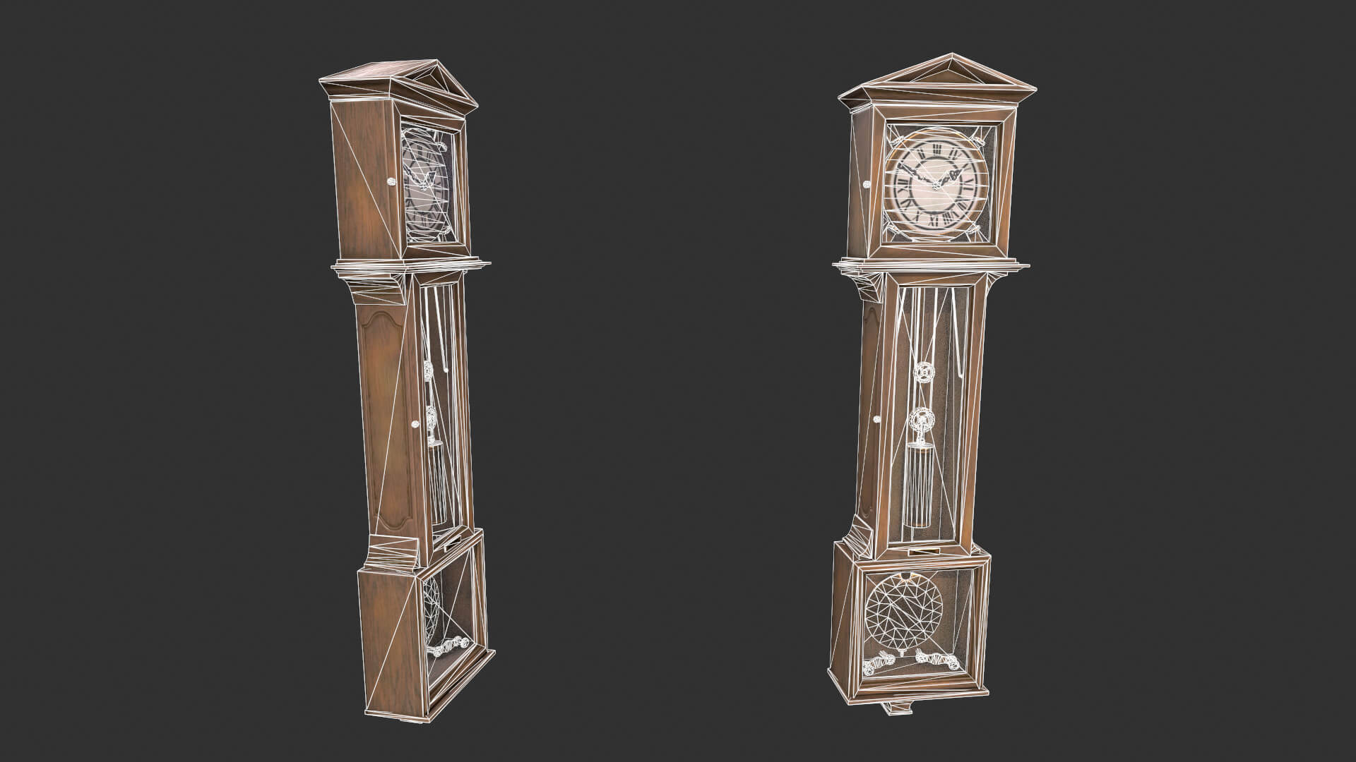 Grandfather Clock - 3D Model by yn-delmund