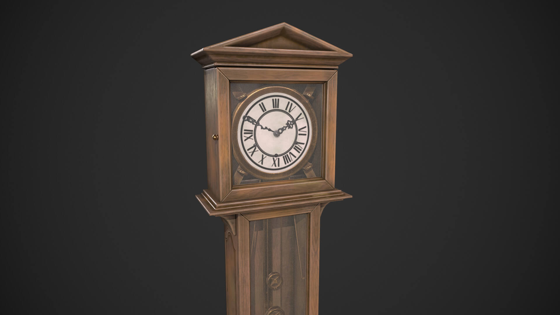 Grandfather Clock - 3D Model by yn-delmund