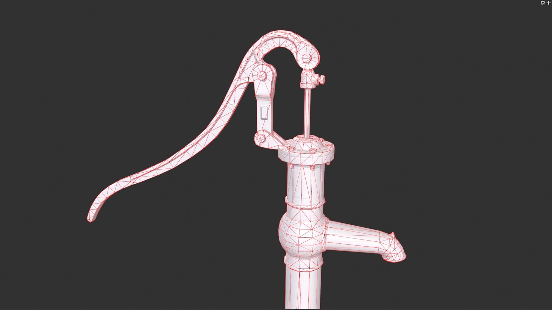 Hand Water Well Pump - 3D Model by yn-delmund