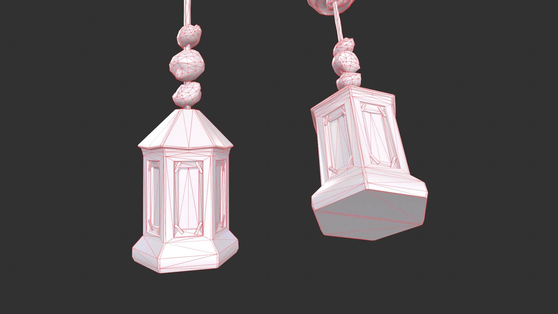 Hanging Medieval Lamp - 3D Model by yn-delmund