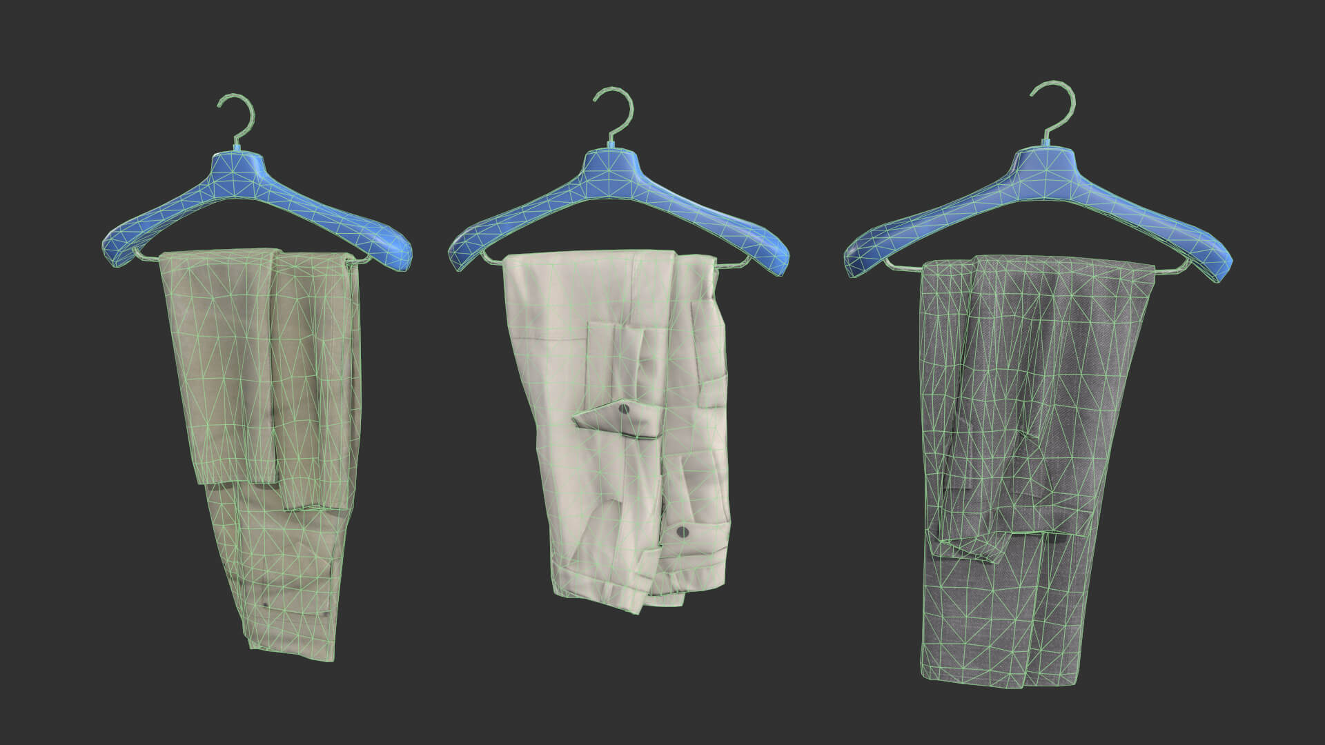 Hanging Pants - 3D Model by yn-delmund