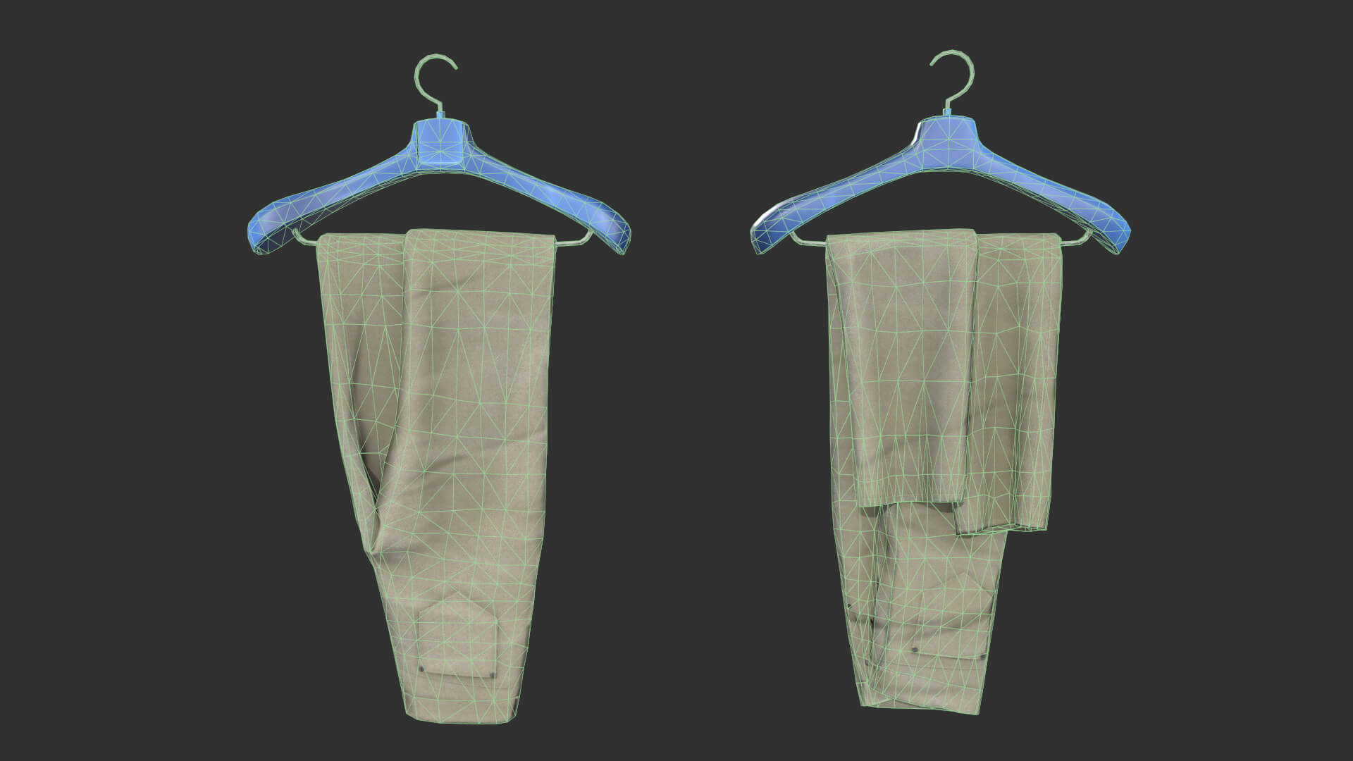 Hanging Pants - 3D Model by yn-delmund