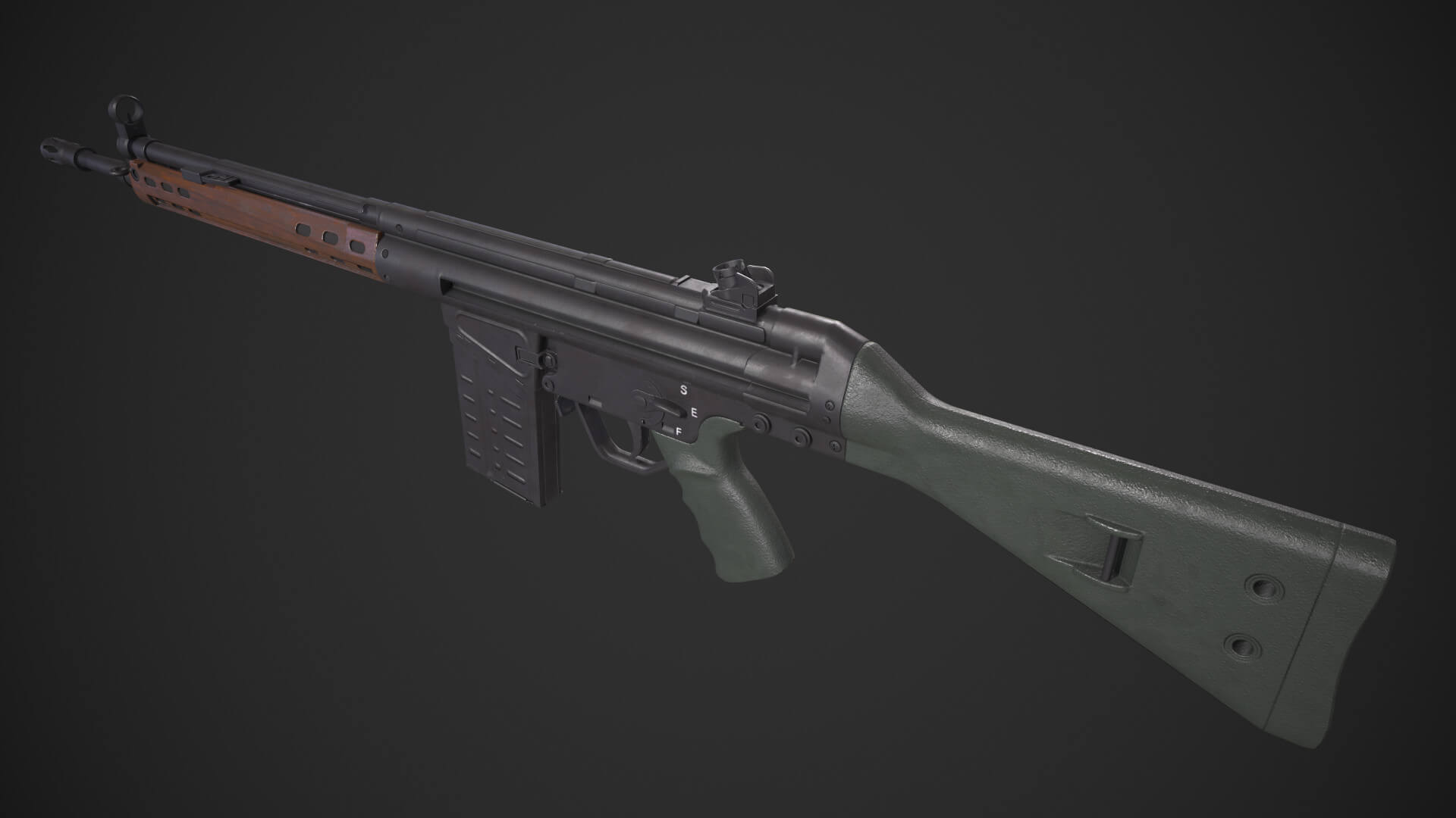 Heckler and Koch Gewehr 3 A3 - 3D Model by yn-delmund