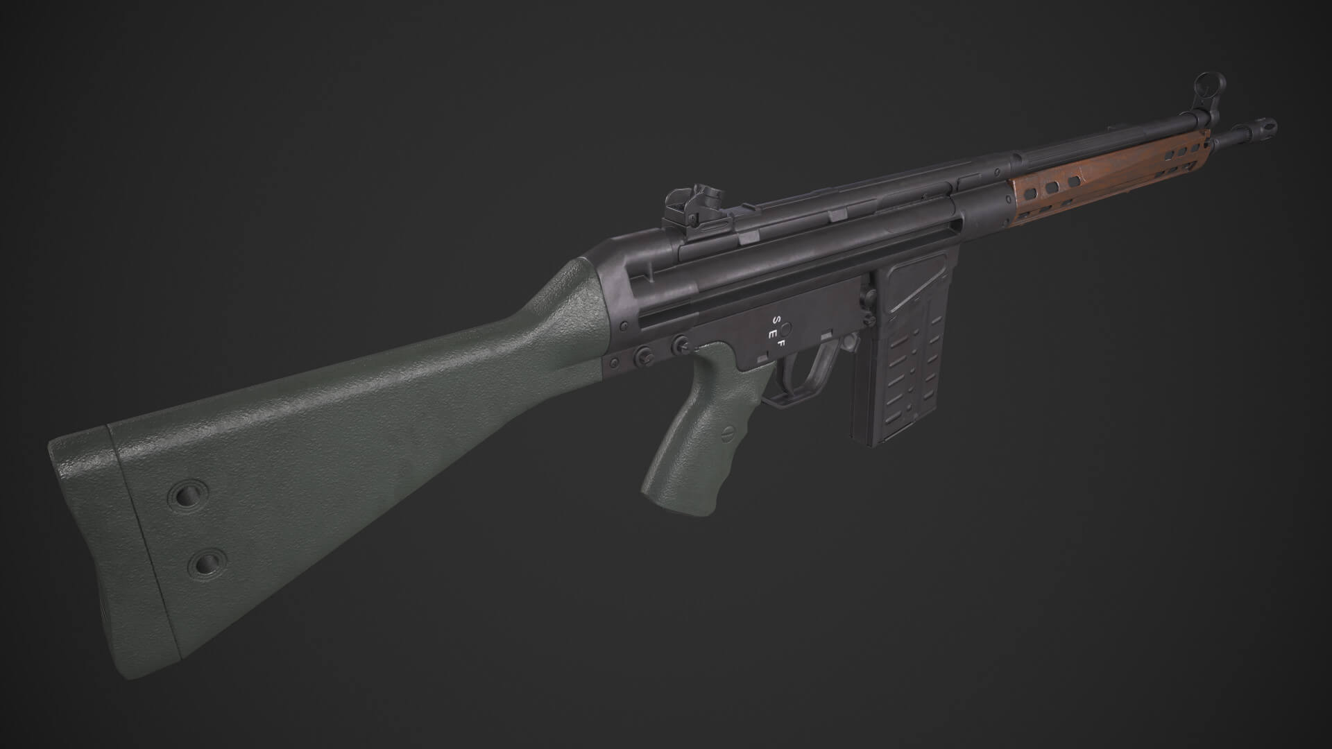 Heckler and Koch Gewehr 3 A3 - 3D Model by yn-delmund