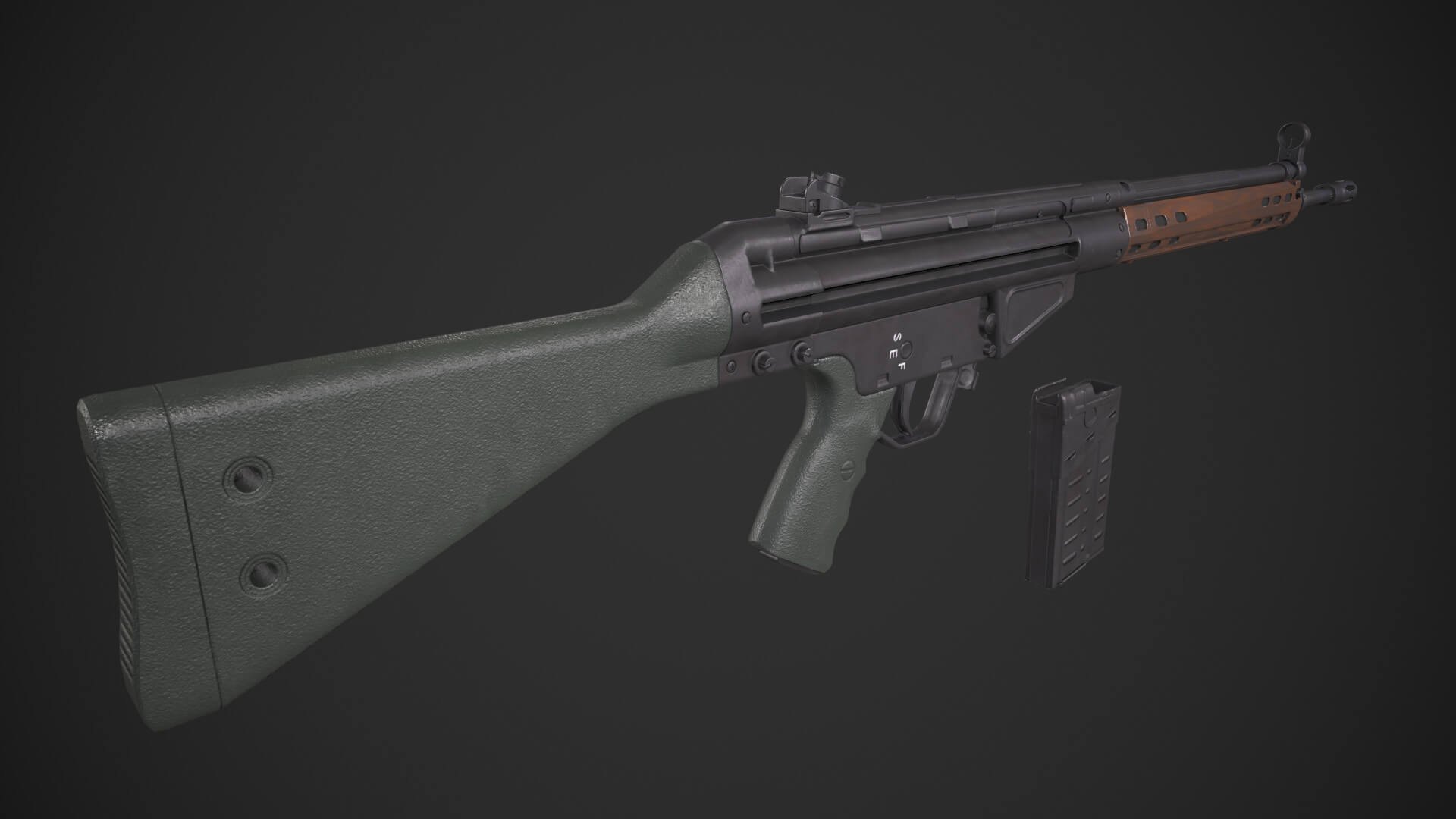 Heckler and Koch Gewehr 3 A3 - 3D Model by yn-delmund