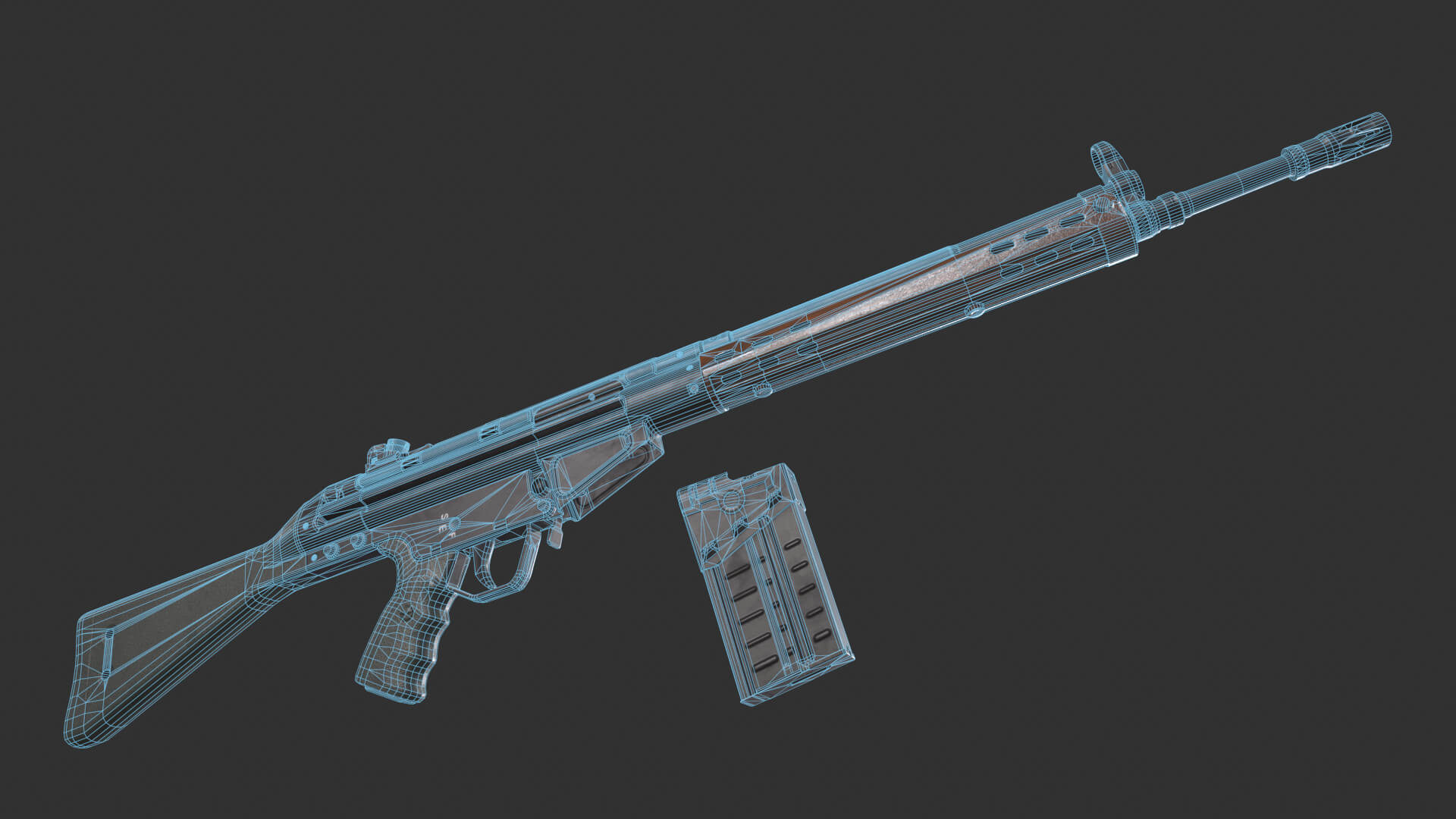 Heckler and Koch Gewehr 3 A3 - 3D Model by yn-delmund