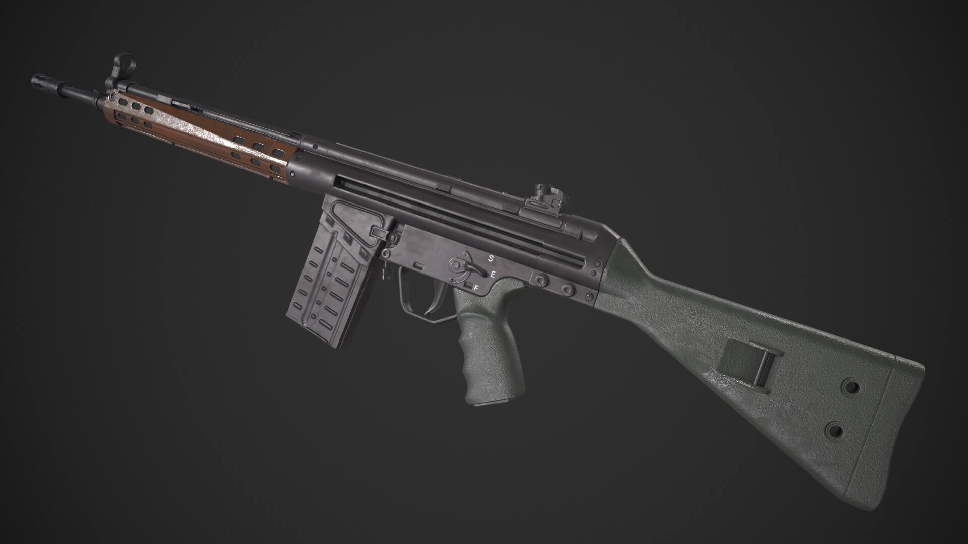 Heckler and Koch Gewehr 3 A3 - 3D Model by yn-delmund