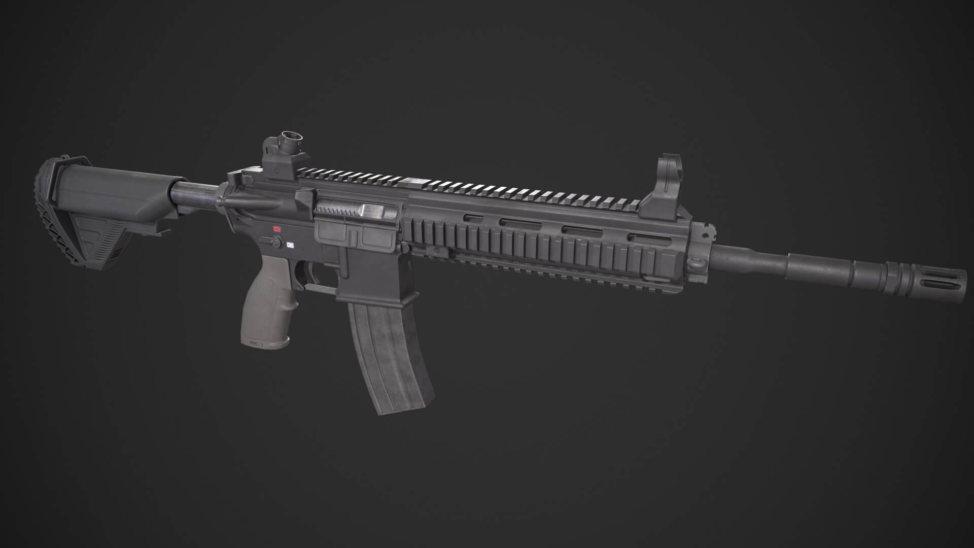 HK 416 - 3D Model by yn-delmund