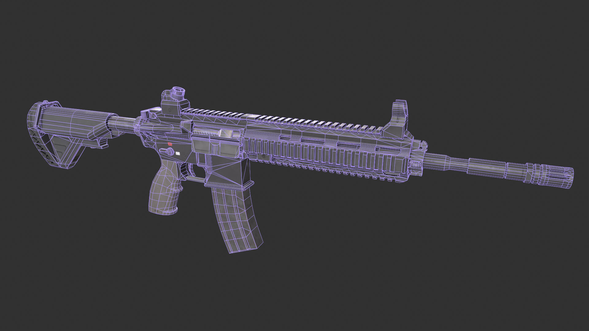 HK 416 - 3D Model by yn-delmund