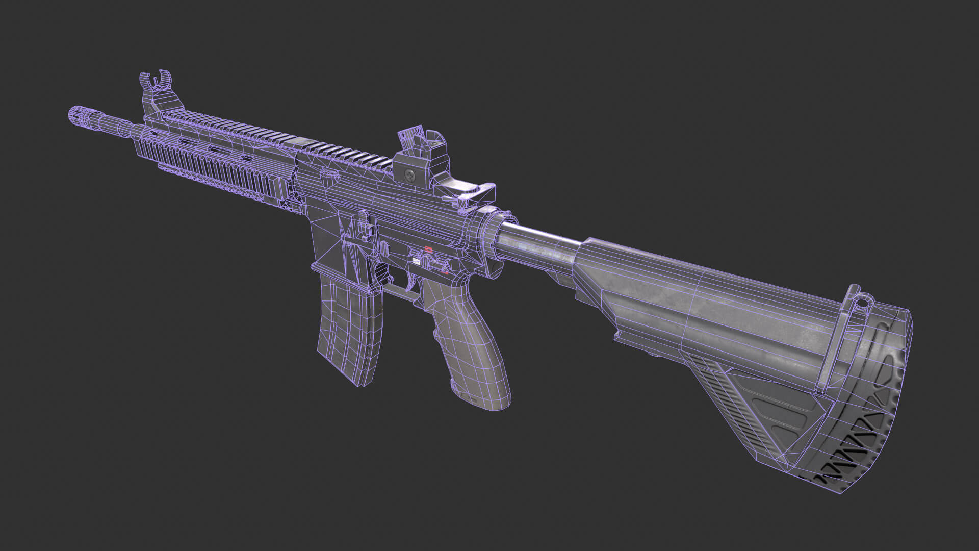 HK 416 - 3D Model by yn-delmund