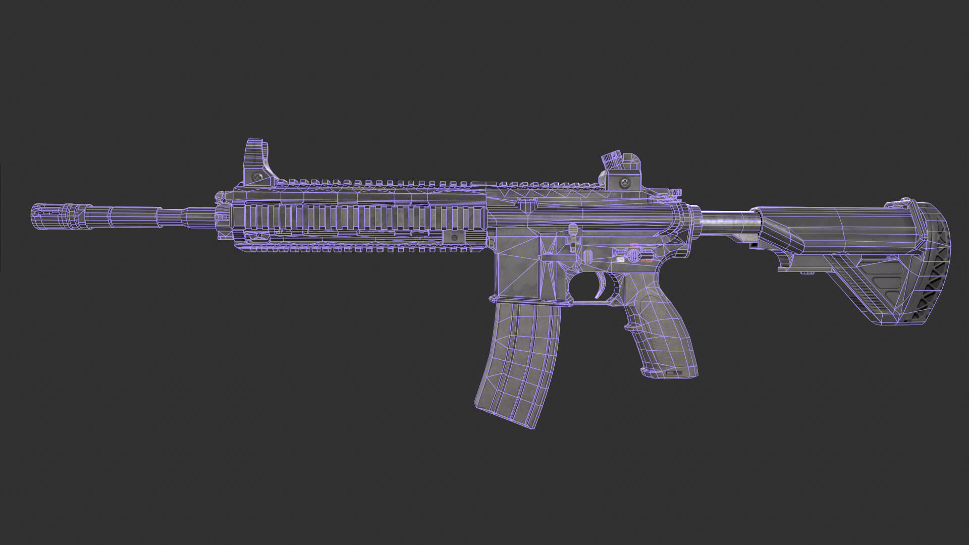 HK 416 - 3D Model by yn-delmund