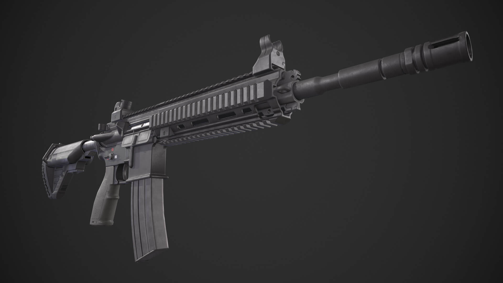 HK 416 - 3D Model by yn-delmund