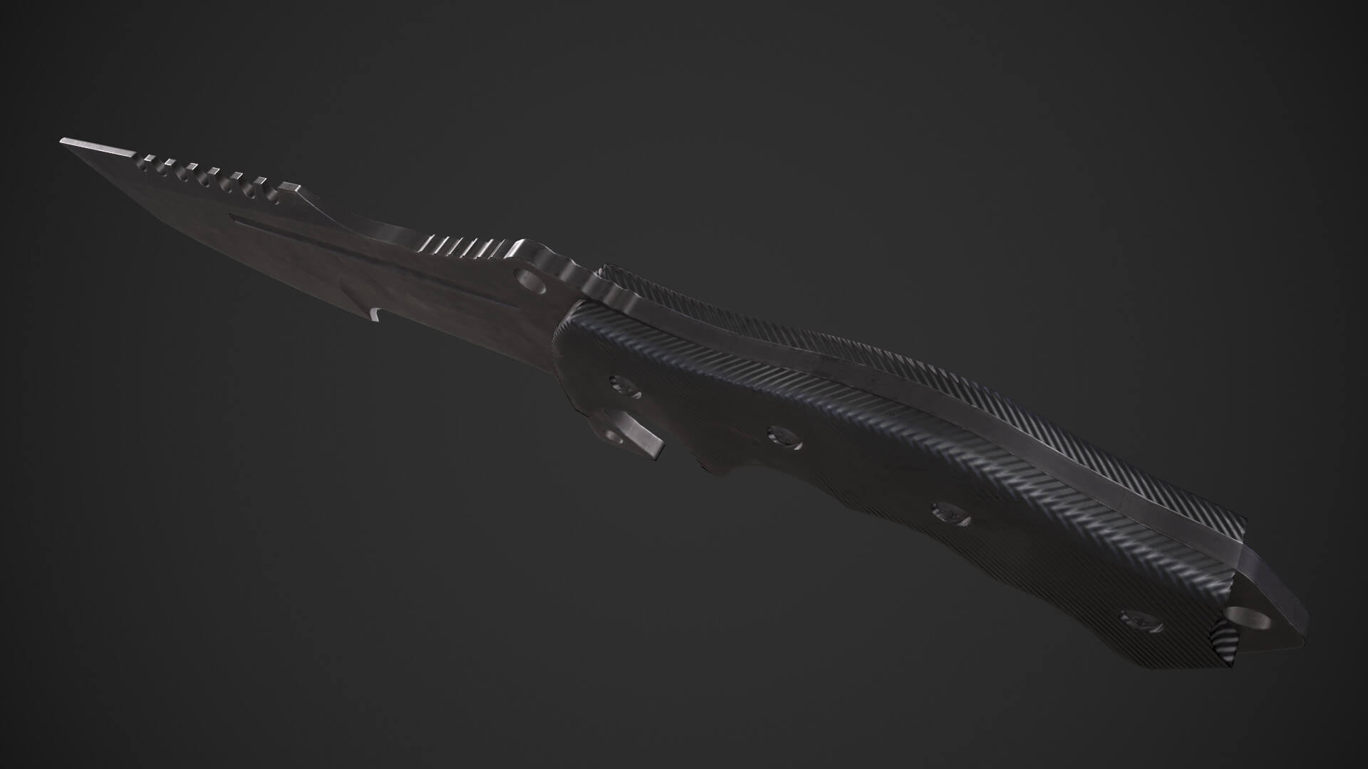 Huntsman Tactical Knife - 3D Model by yn-delmund