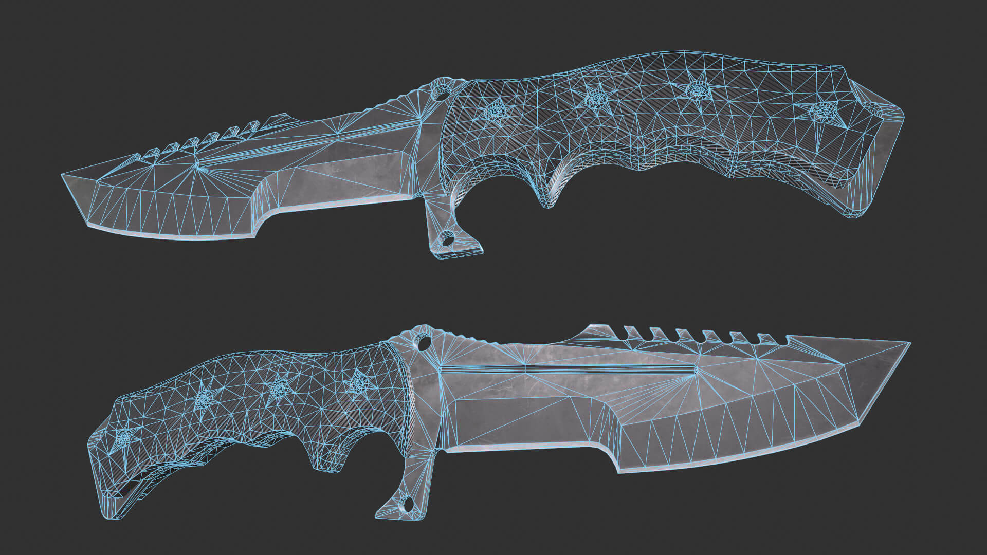 Huntsman Tactical Knife - 3D Model by yn-delmund