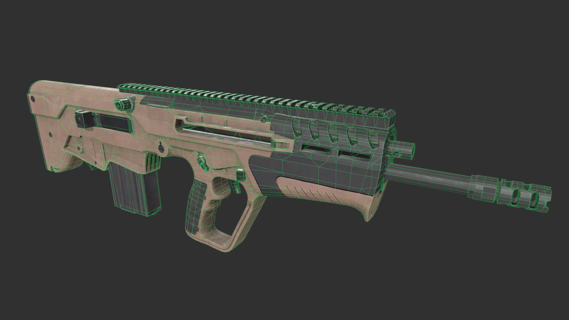 IWI Tavor 7 Bullpup Rifle - 3D Model by yn-delmund