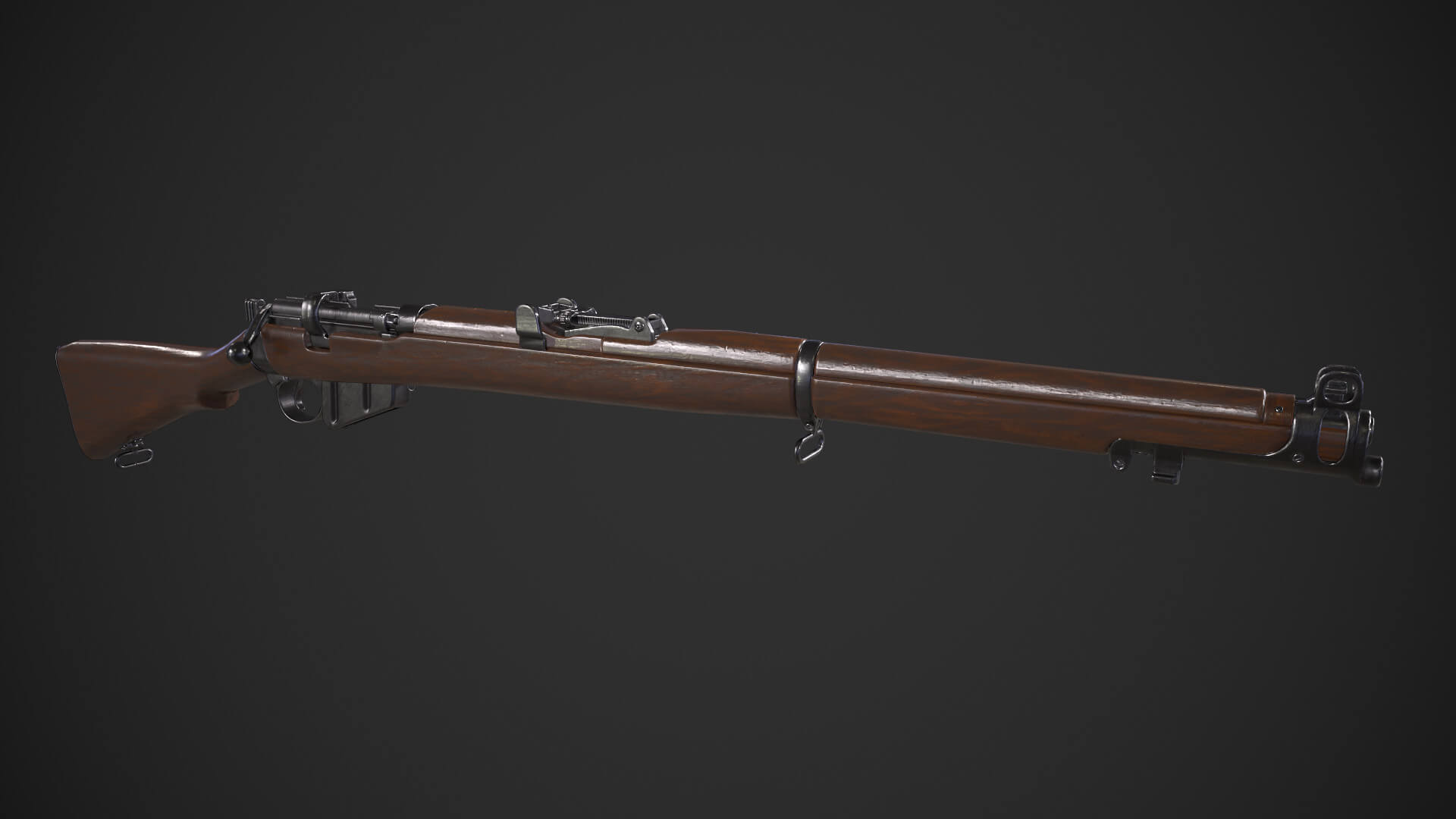 Lee Enfield MkIII Rifle - 3D Model by yn-delmund