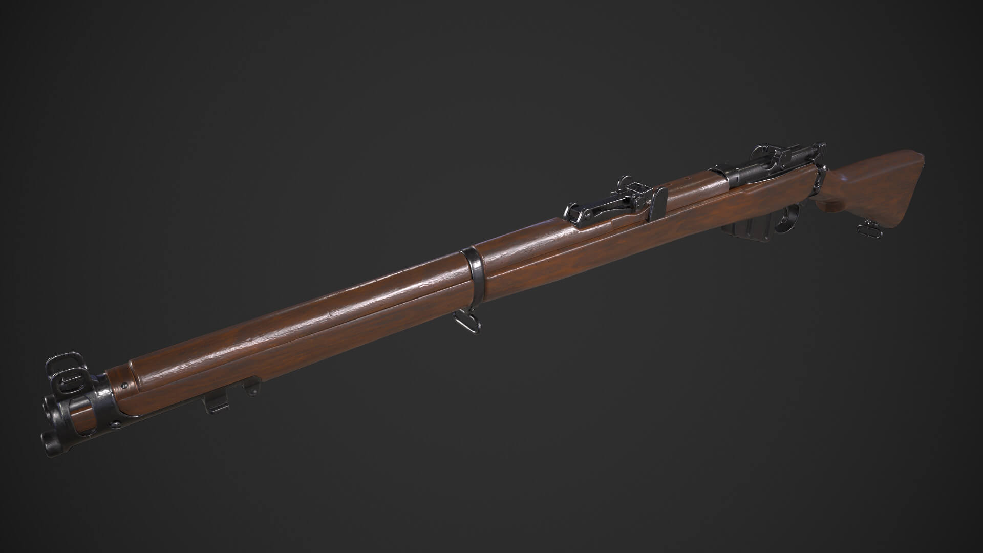 Lee Enfield MkIII Rifle - 3D Model by yn-delmund