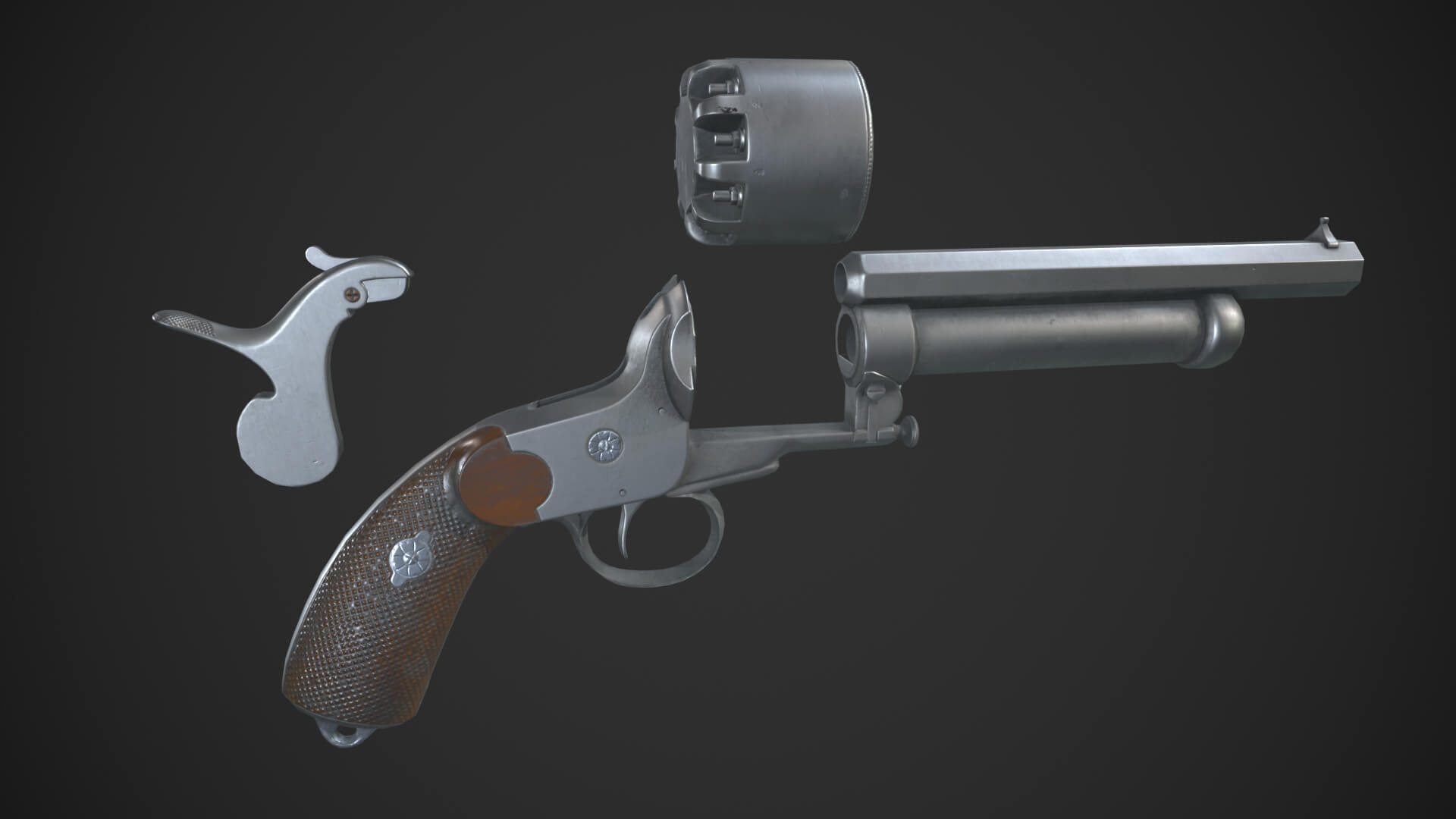 LeMat Revolver - 3D Model by yn-delmund