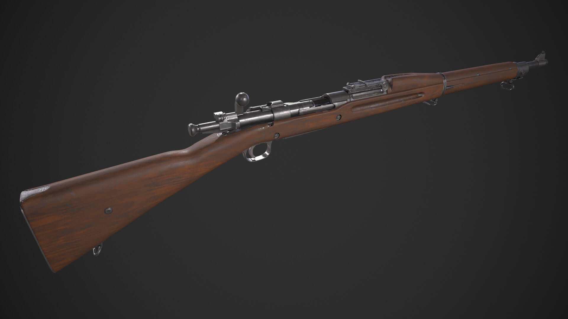 M1903 Springfield Rifle - 3D Model by yn-delmund