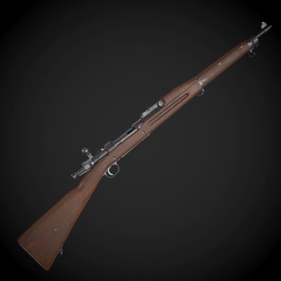 M1903 Springfield Rifle - 3D Model by yn-delmund