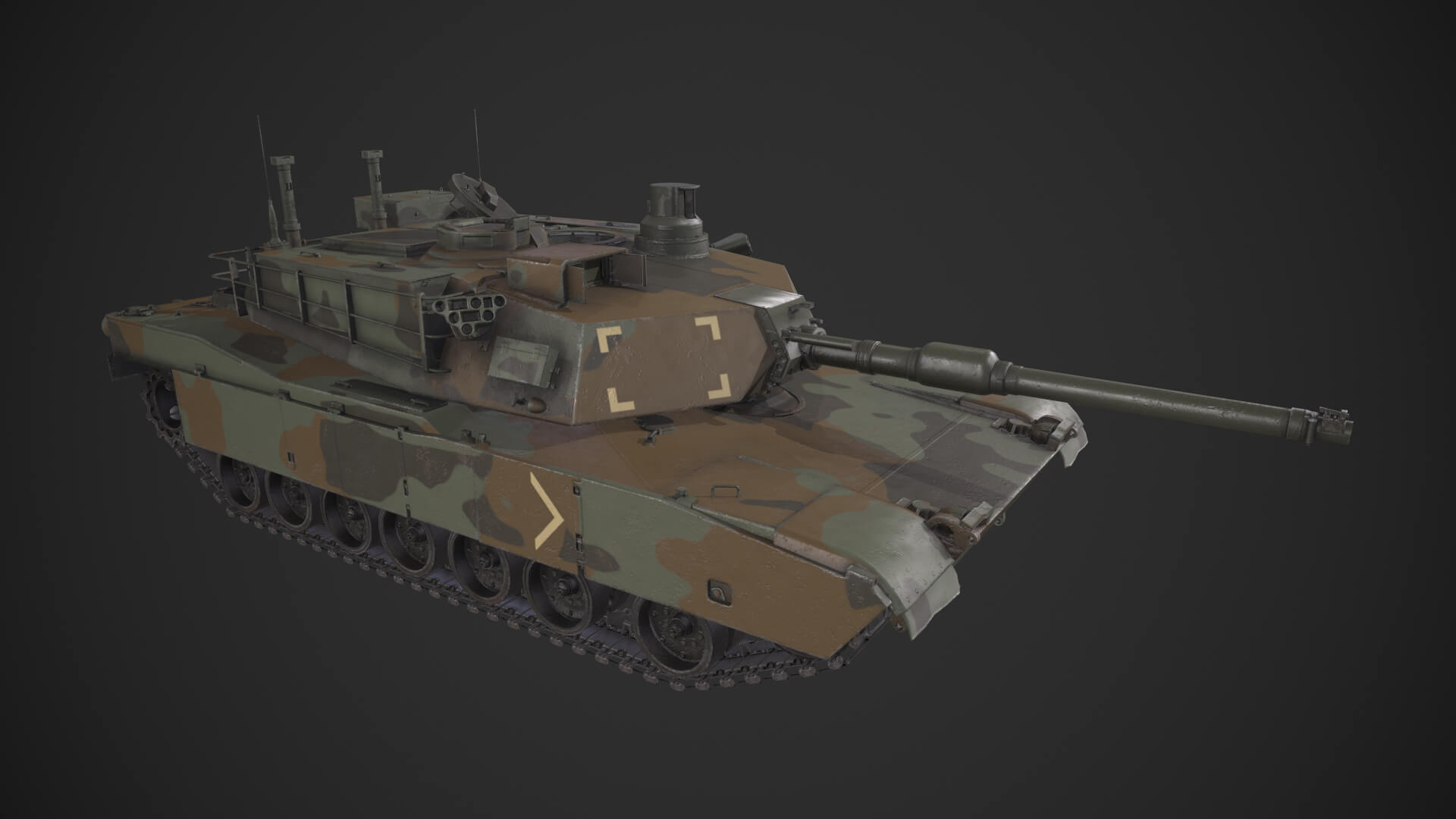 M1A2 Abrams Tank - 3D Model by yn-delmund