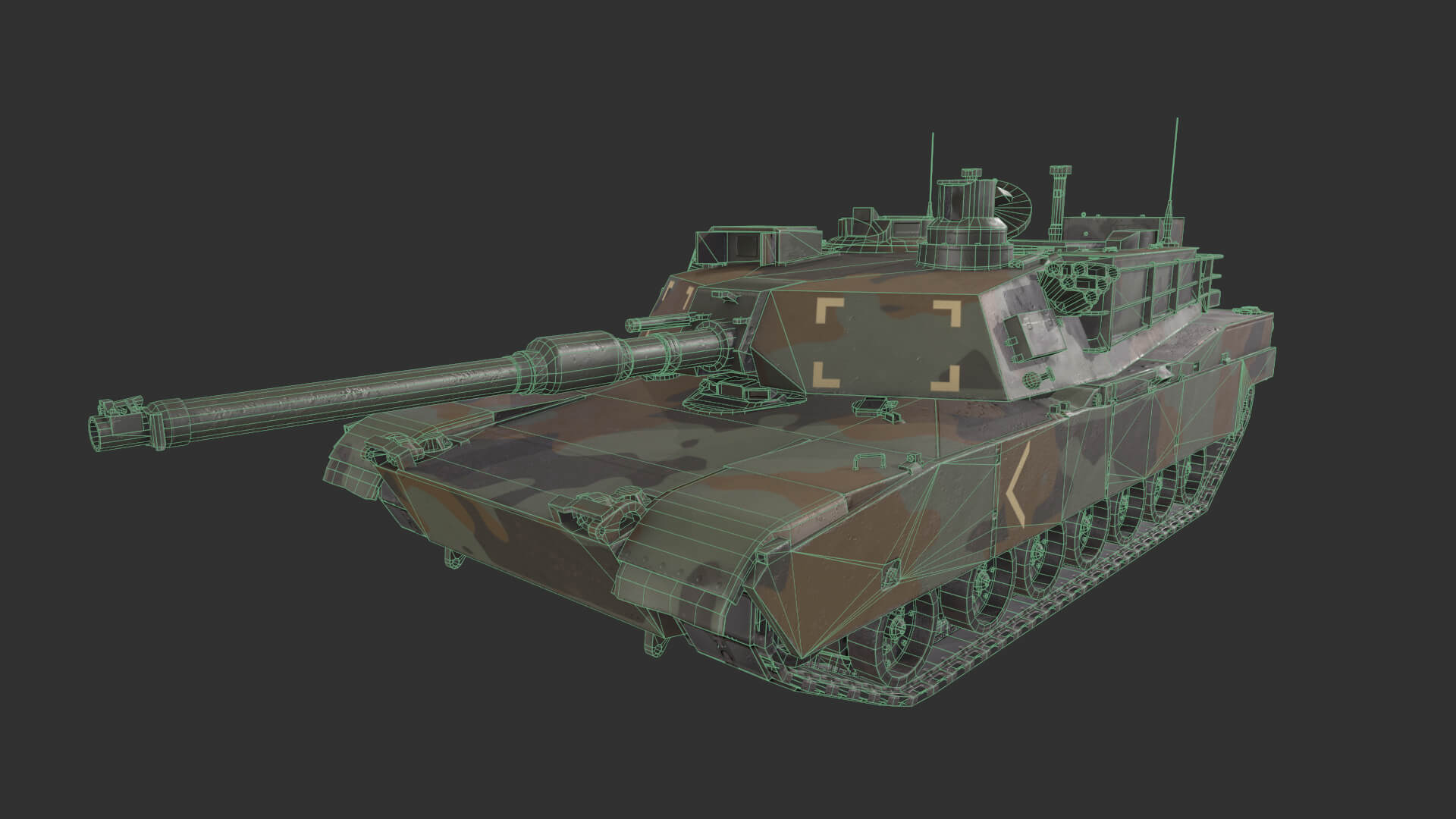 M1A2 Abrams Tank - 3D Model by yn-delmund